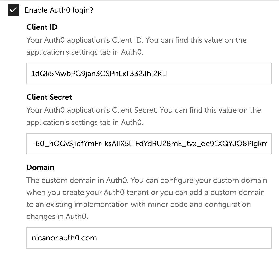 Brandkit HQ - Auth0 setup screen 3