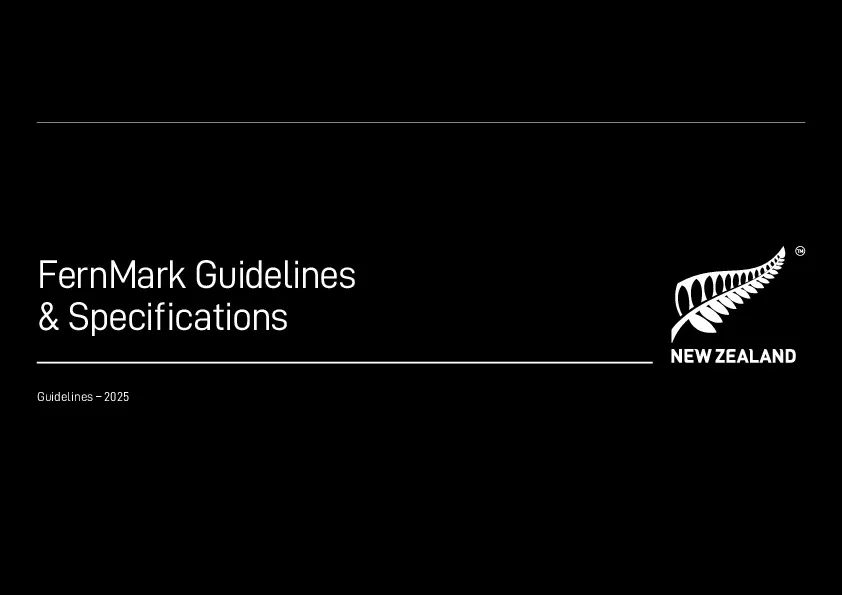 New Zealand Story Toolkit - NZ FernMark Masterbrand Guidelines_2025
