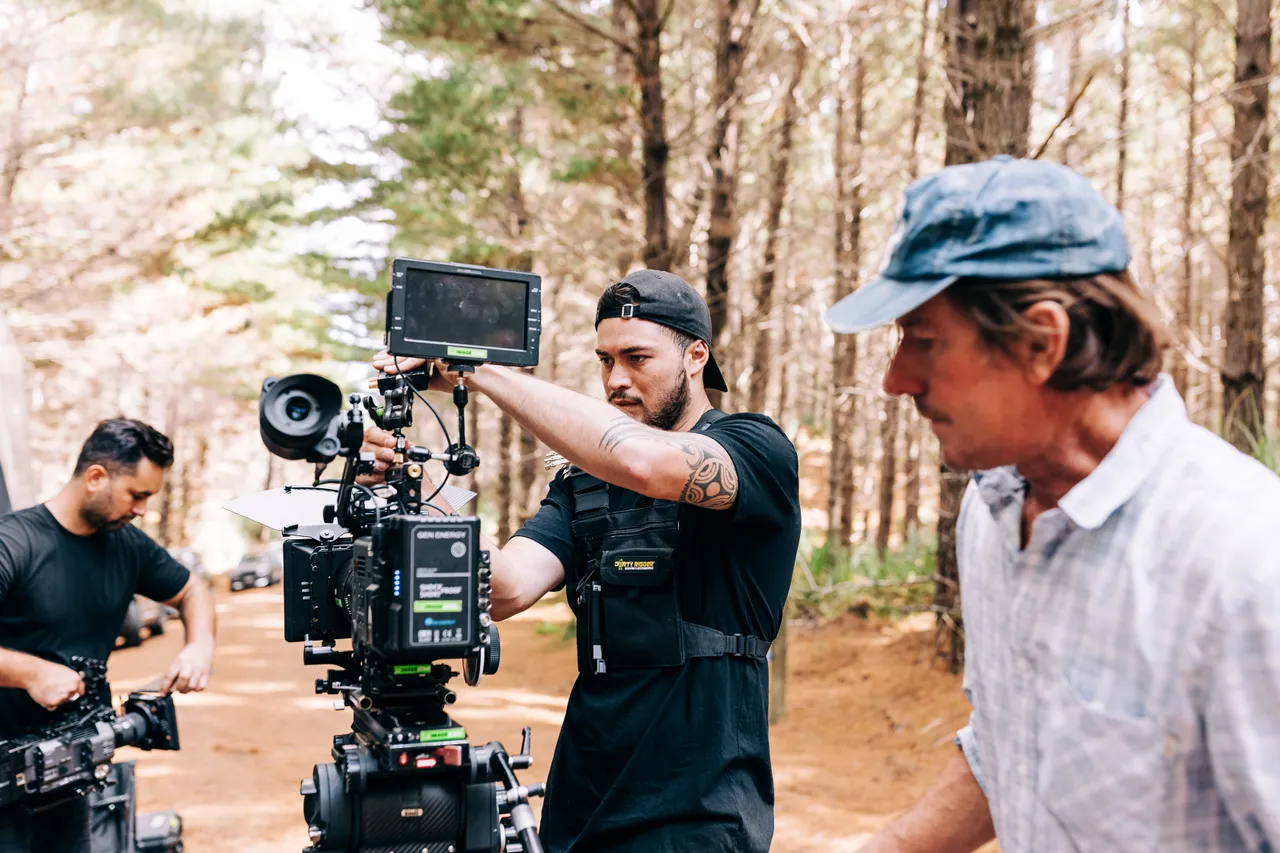 Auckland Brand Library - Film crew set up camera equipment
