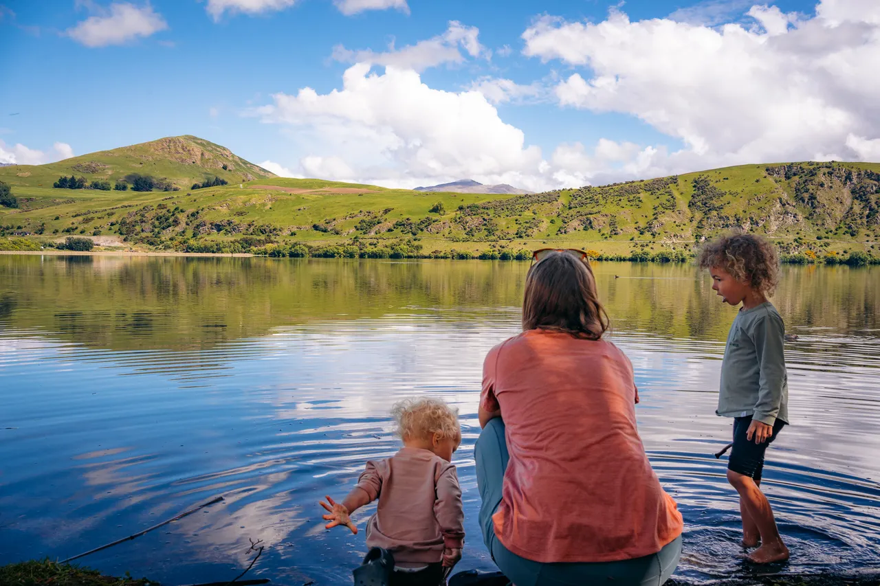 Destination Queenstown Image Library - Family at Lakes Hayes
