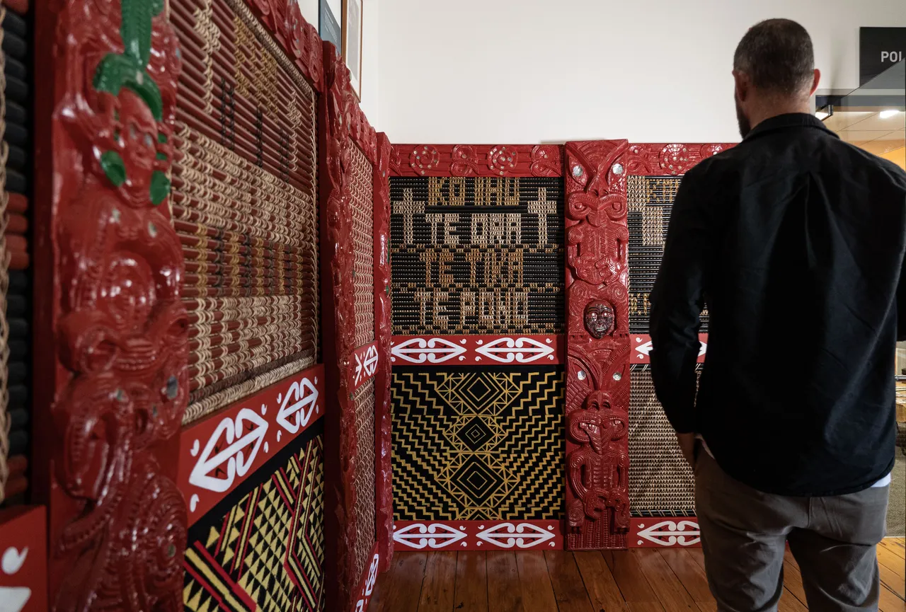 Taranaki Content Library - Aotea Utanganui Museum tuktuku panels