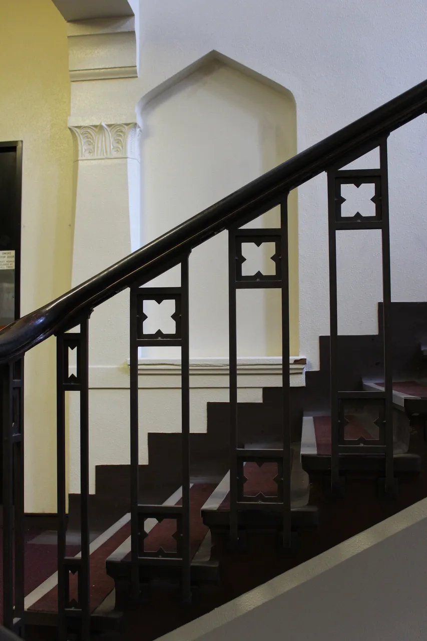 Staircase Geoffrey Peren Building detail, Manawatu Campus