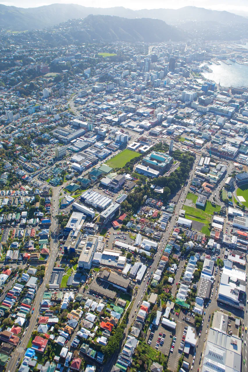 Massey University Brand Library - Massey Wellington Campus Aerial