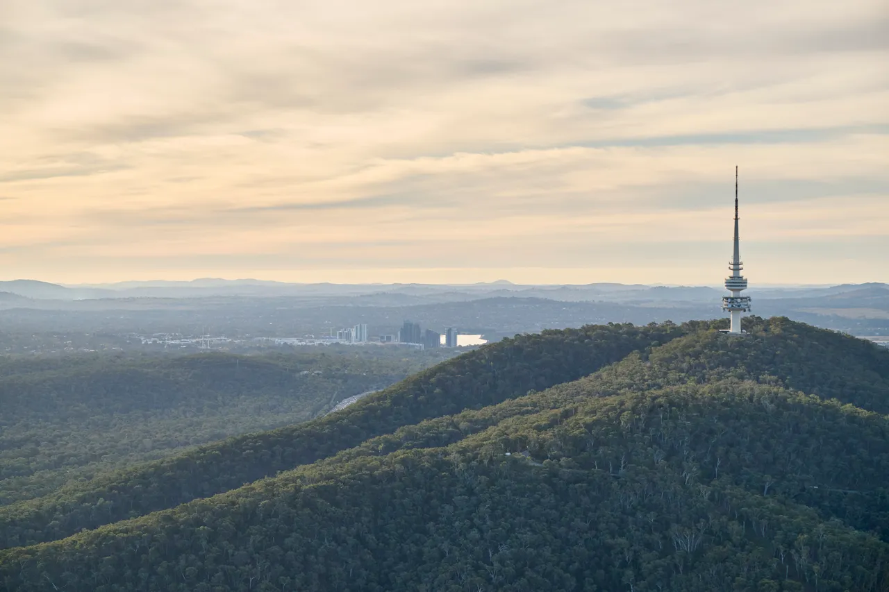 Toolkit | Canberra - An aerial view over Canberra facing west with ...