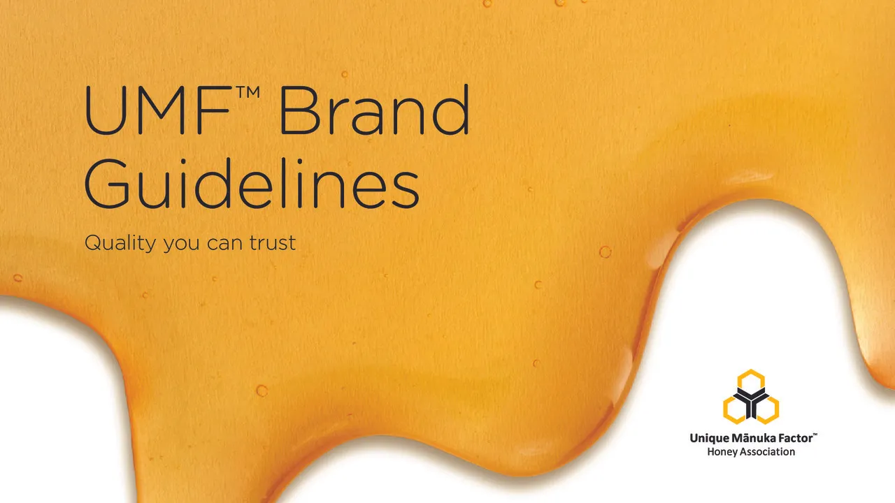 UMF Honey Association Brandkit - 2021-12-02 Visual Brand Guidelines